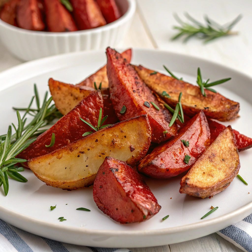 Crispy Roasted Red Potato Wedges With Rosemary Recipe