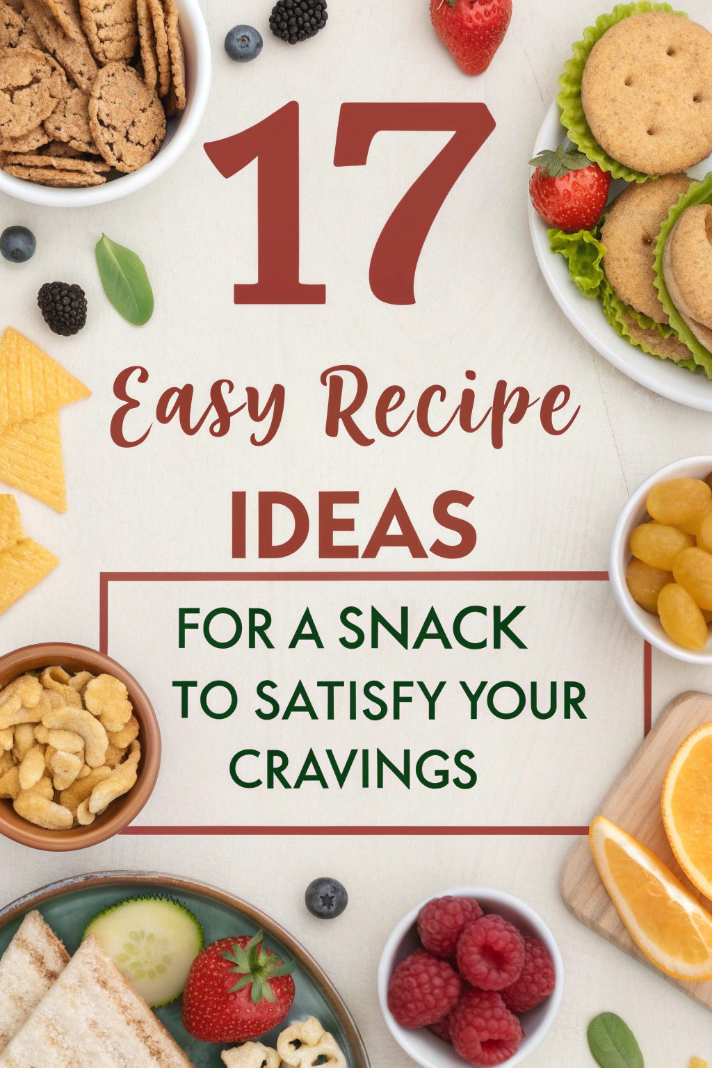 17 Easy Recipe Ideas for a Snack to Satisfy Your Cravings