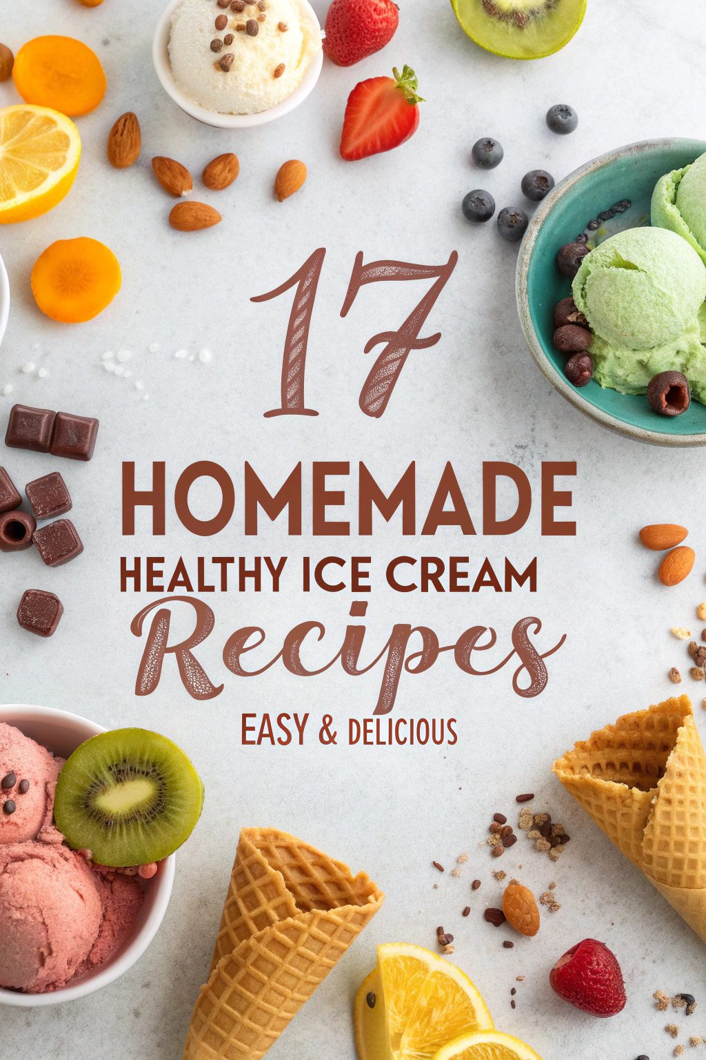 17 Homemade Healthy Ice Cream Recipes Easy & Delicious