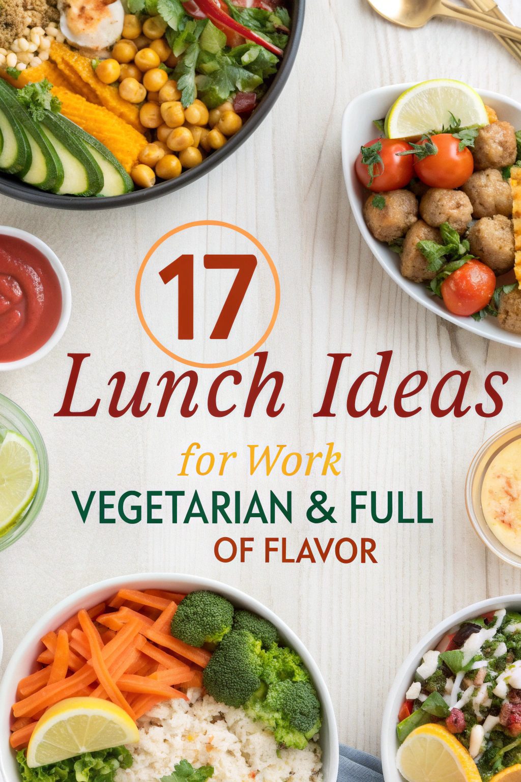 17 Lunch Ideas for Work Vegetarian & Full of Flavor