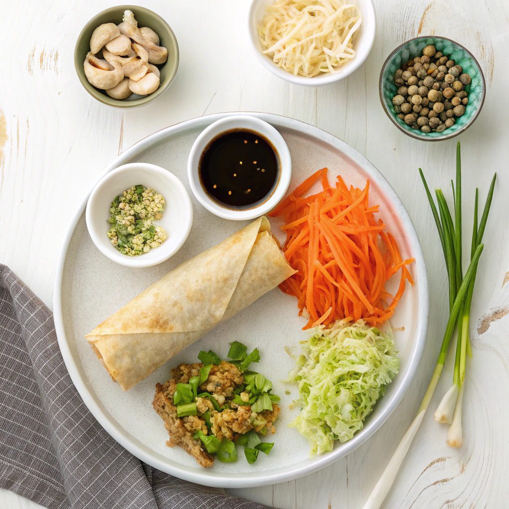 Vegetable Spring Egg Rolls Recipe