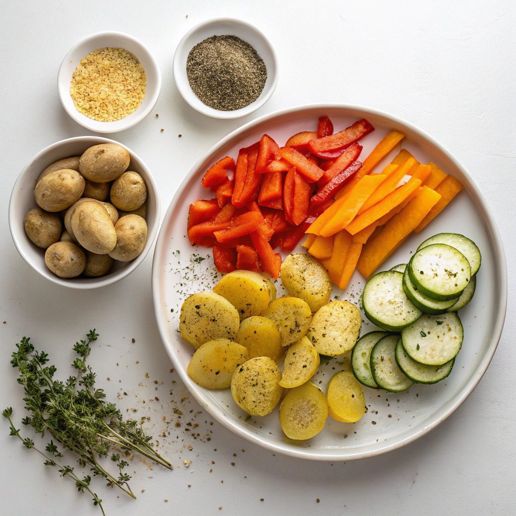 Roasted Baby Potato and Vegetable Medley