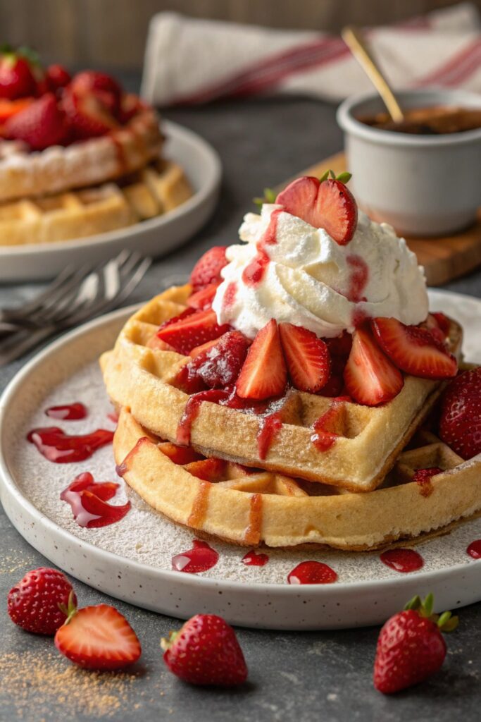 19 Sweet Waffle Dessert Creation Ideas for National Waffle Day