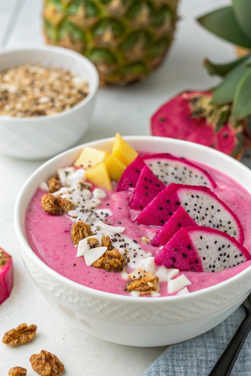 Dragon Fruit Smoothie Bowl - How to cook [Simple Steps]