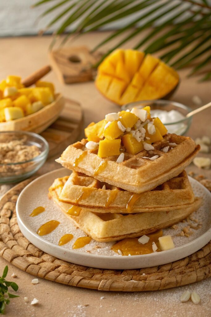 19 Sweet Waffle Dessert Creation Ideas for National Waffle Day