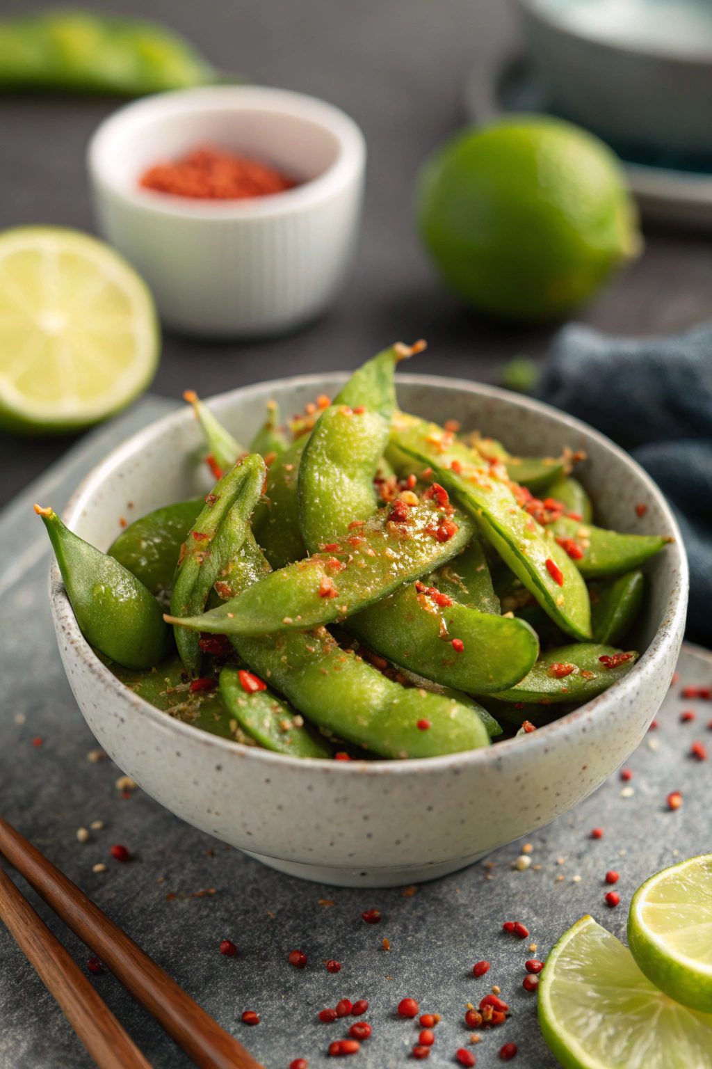 Edamame With Chili Lime Seasoning Recipe | What Makes This So Addictive?