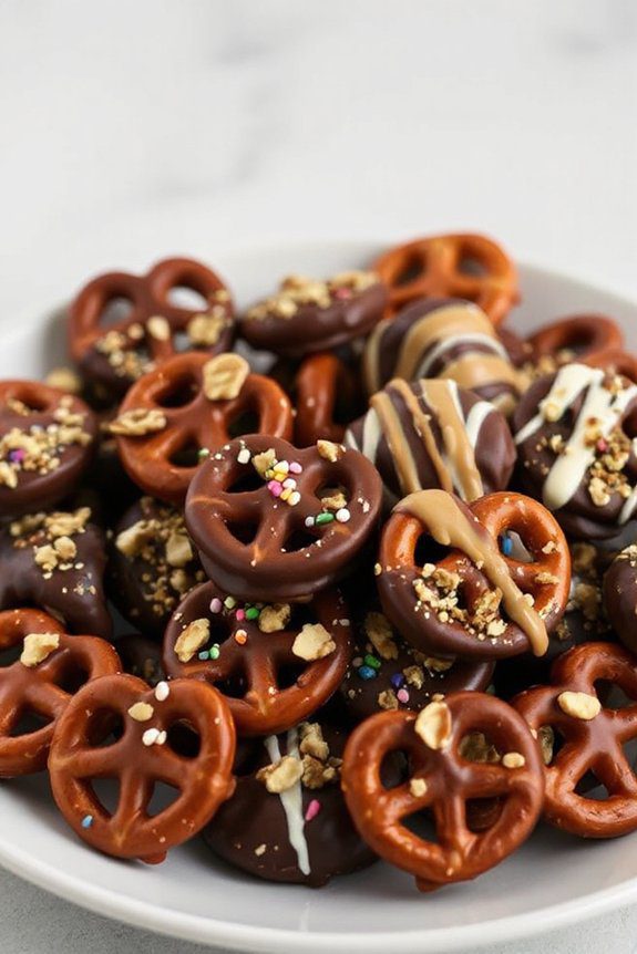 20 Chocolate Covered Pretzel Ideas for October Snacking