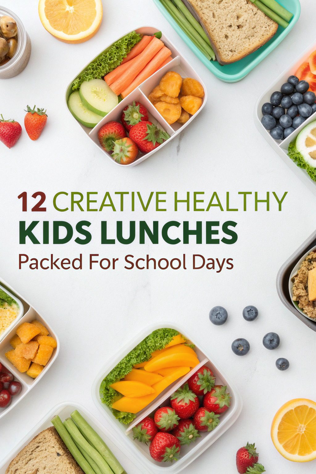 12 Creative Healthy Kids Lunches Packed for School Days