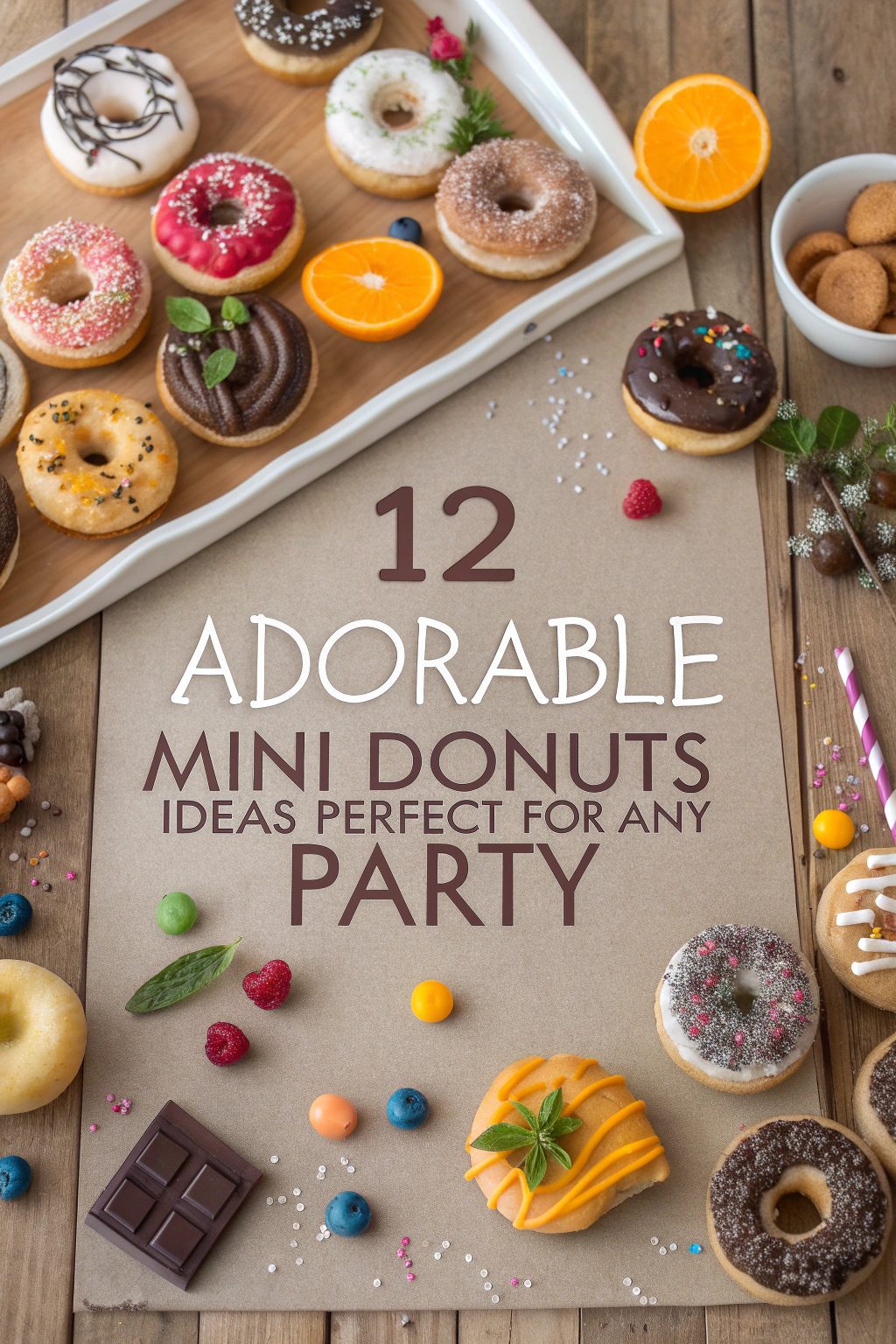 12 Adorable Mini Donuts Ideas Perfect for Any Party