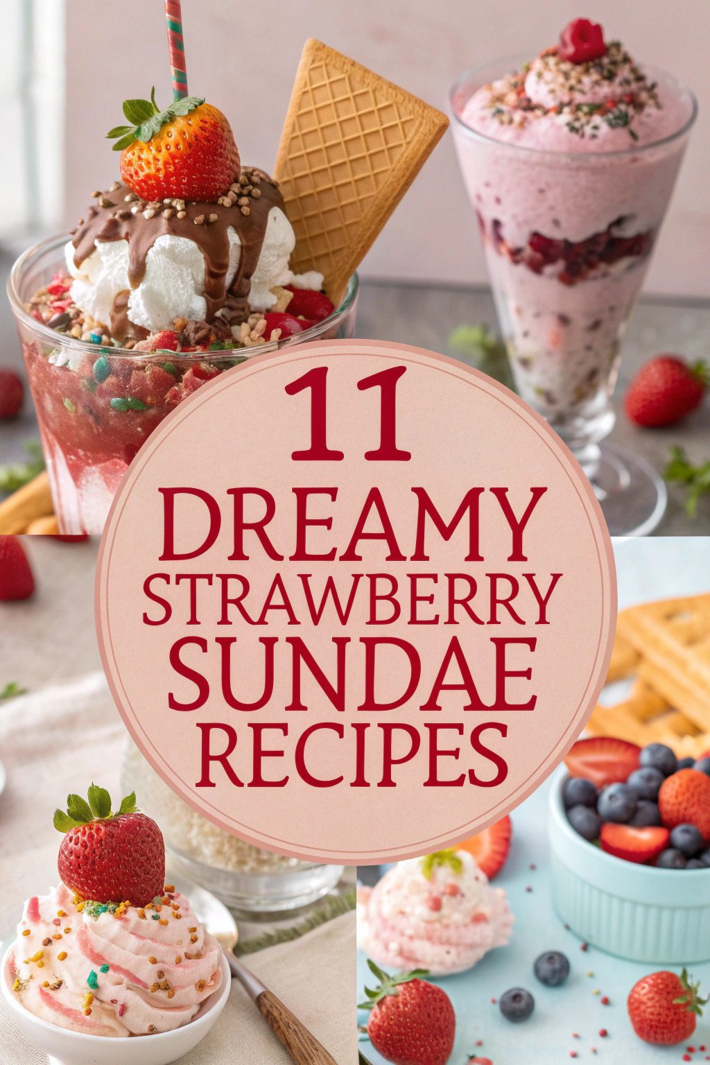 11 Dreamy Strawberry Sundae Recipes to Make at Home