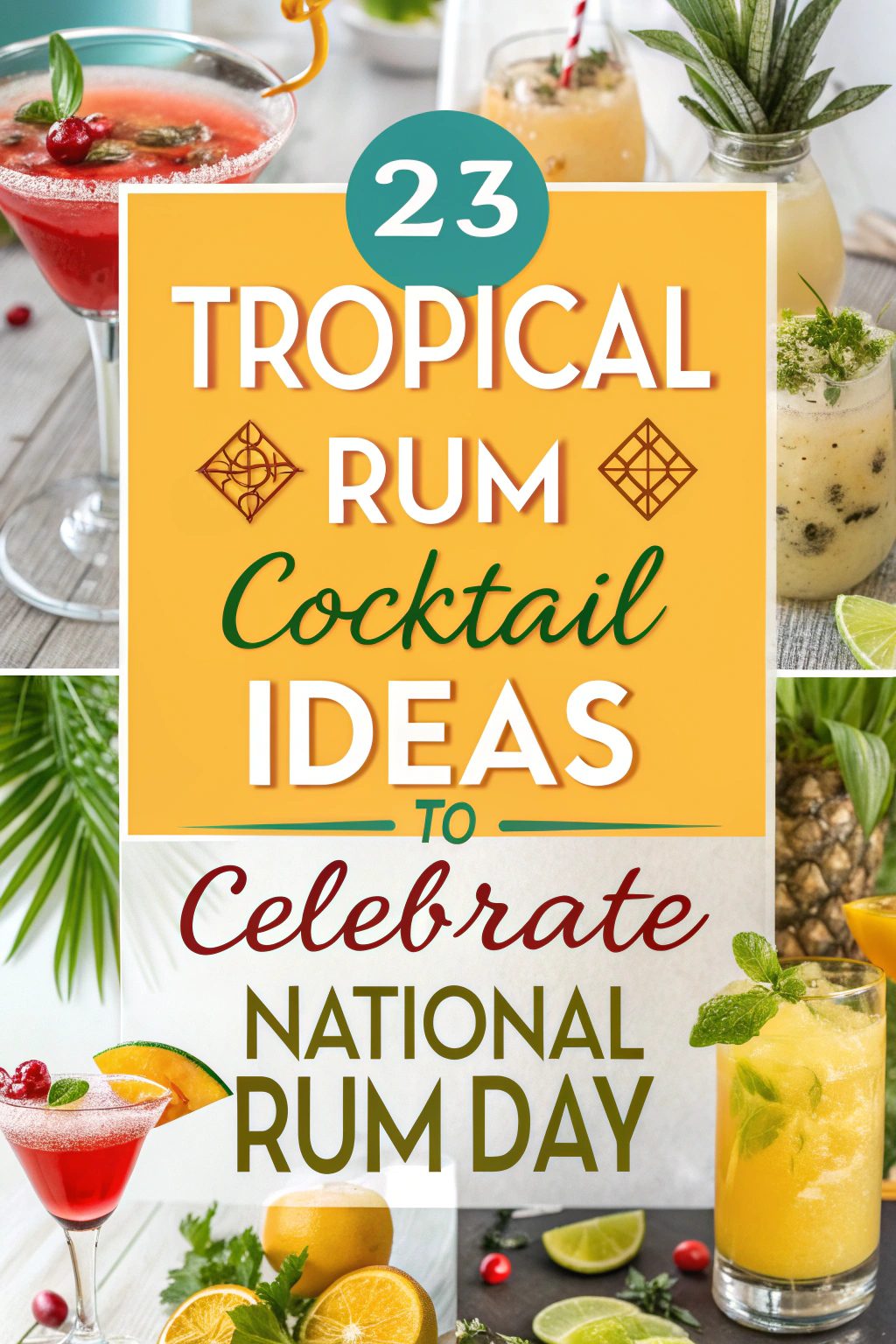 23 Tropical Rum Cocktail Ideas to Celebrate National Rum Day